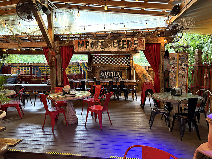 The unassuming exterior of Yellow Dog Eats hides culinary treasures within. This charming converted house in Windermere promises BBQ adventures beyond your wildest meat dreams.