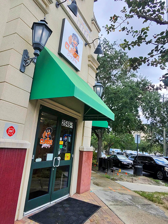 The emerald green awning beckons like a sandwich oasis in Jacksonville's Five Points neighborhood. This unassuming storefront hides culinary treasures within.