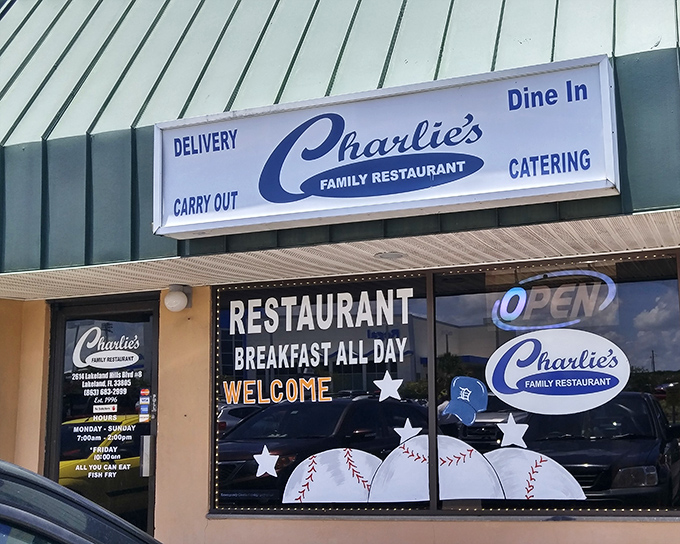 Charlie's sits unassumingly in Lakeland, promising comfort without the fuss or fancy facade.