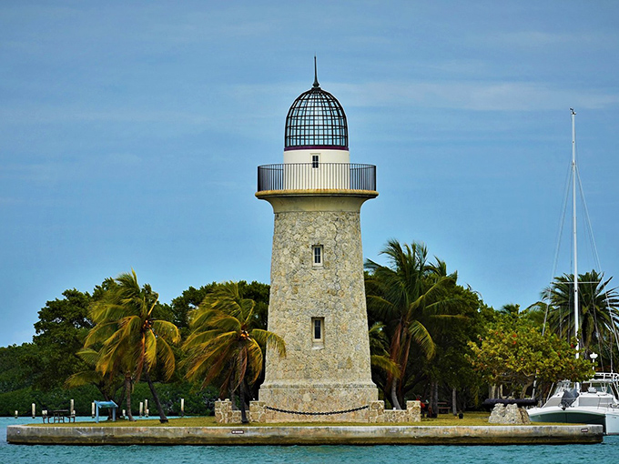 Like a Mediterranean mirage rising from turquoise waters, the Boca Chita Lighthouse creates the perfect Florida postcard moment that Instagram filters can't improve.