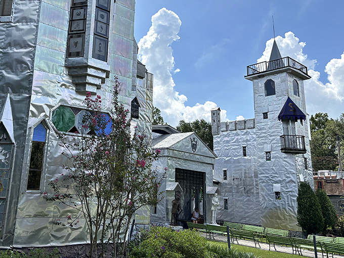 Behold the shimmering fortress that makes Disney's castle look positively understated and ordinary.