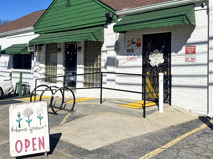 The unassuming exterior of Home grown GA hides culinary treasures within, like a Southern speakeasy where the password is "hungry."