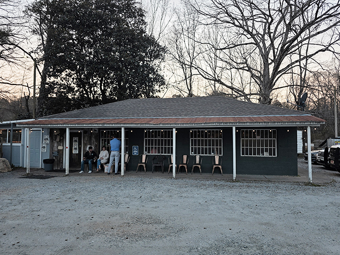The unassuming exterior of Hunters Pub might make you drive past&mdash;don't. This modest green building houses steak paradise that locals have treasured for years.