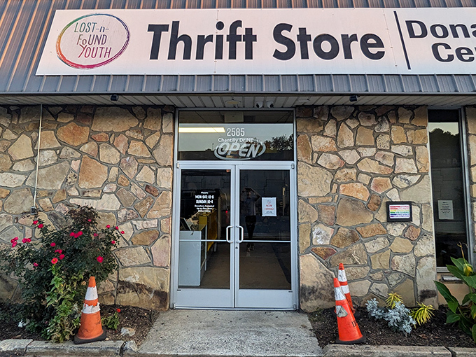 The unassuming stone facade hides a treasure trove within. Like finding a secret passage in your favorite childhood book, the adventure begins at these doors.