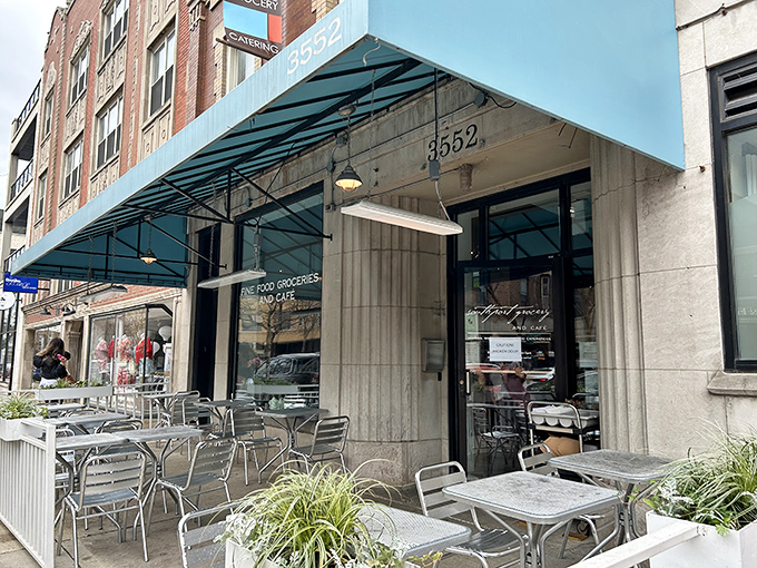 The iconic awning beckons like a lighthouse for the breakfast-obsessed, promising culinary treasures behind those unassuming glass doors on Southport Avenue.