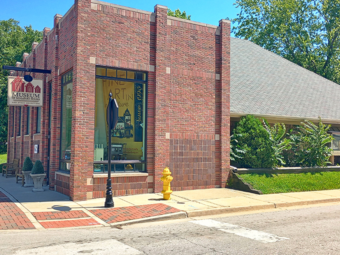 The unassuming brick exterior of Carmel's Museum of Miniature Houses proves that sometimes the most magical worlds come in the most ordinary packages. 