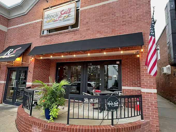 The brick fa&ccedil;ade and modest black awning of RockSalt Grille hide Westminster's seafood sanctuary like a pearl in an unassuming oyster.