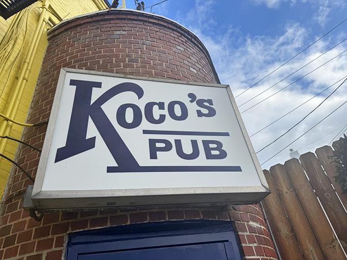 The sunshine-yellow exterior of Koco's Pub isn't just a building&mdash;it's a beacon of crab cake excellence standing proudly on a Baltimore corner.