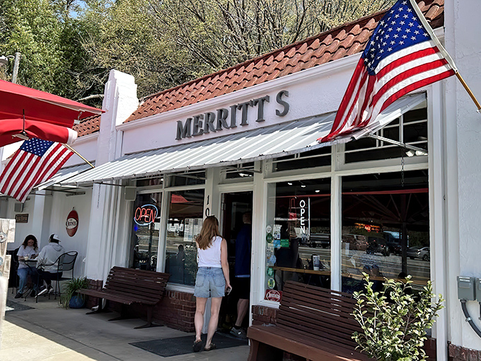 The unassuming storefront of Merritt's Grill stands like a beacon of sandwich salvation on South Columbia Street. Simplicity never looked so promising.