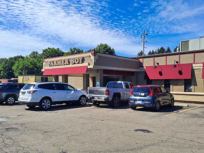 The neon glow of Farmer Boy's sign isn't just illumination&mdash;it's a beacon calling hungry souls home to comfort food paradise.