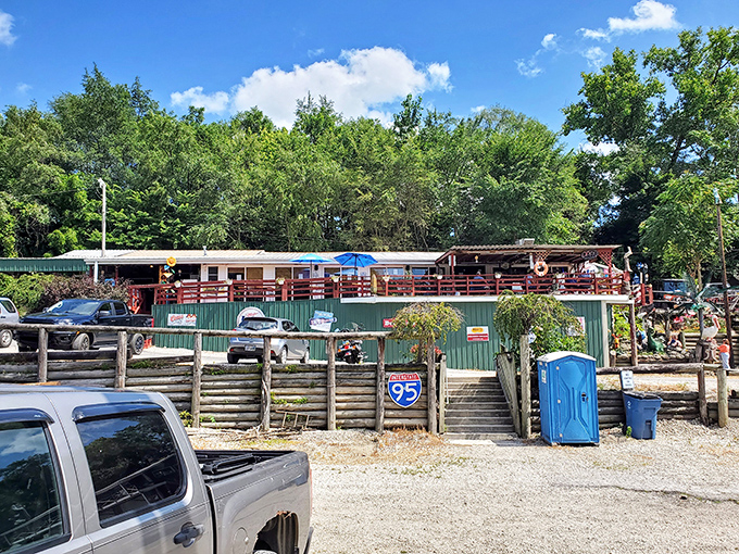 The unassuming green exterior of Tackle Box 2 stands like a secret clubhouse for food lovers, promising treasures that GPS coordinates alone can't convey.