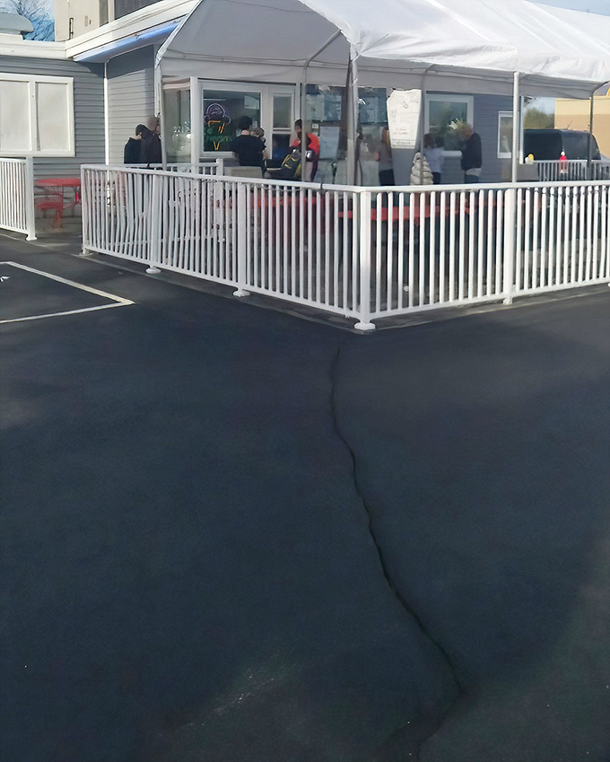 The white picket fence isn't just for show&mdash;it's containing pure happiness in the form of ice cream and comfort food at Miller's Drive-In.