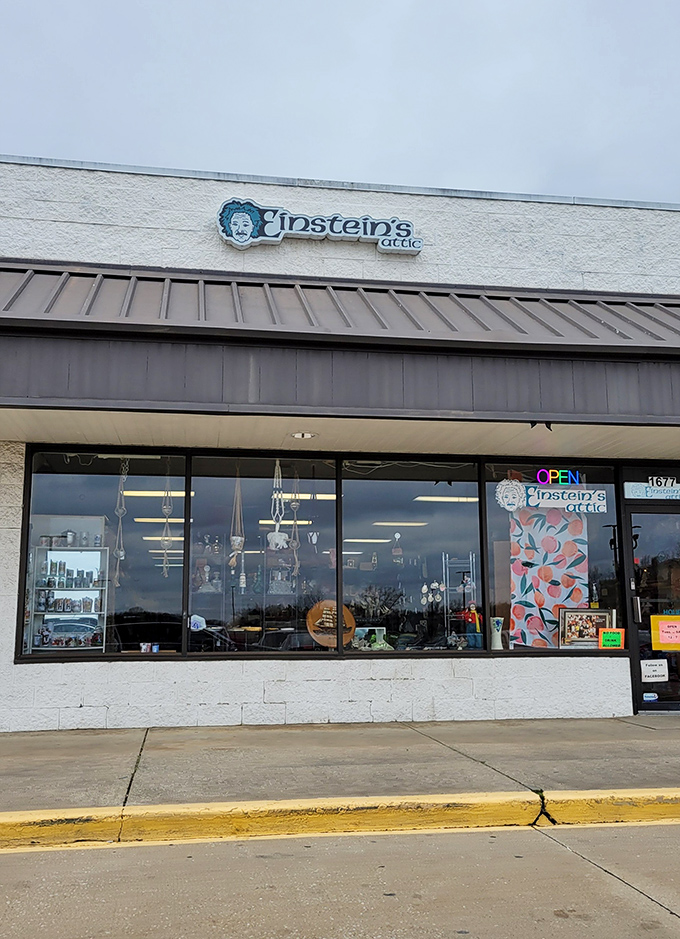 Einstein's storefront may look unassuming, but like any good scientific theory, what's inside will completely transform your understanding of thrift shopping.