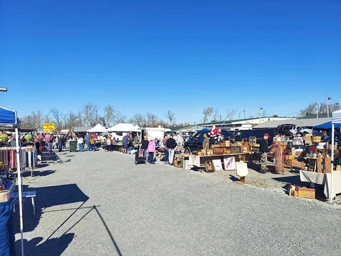 The outdoor bazaar stretches as far as the eye can see, a treasure hunter's paradise where one person's castoff becomes another's prized possession.