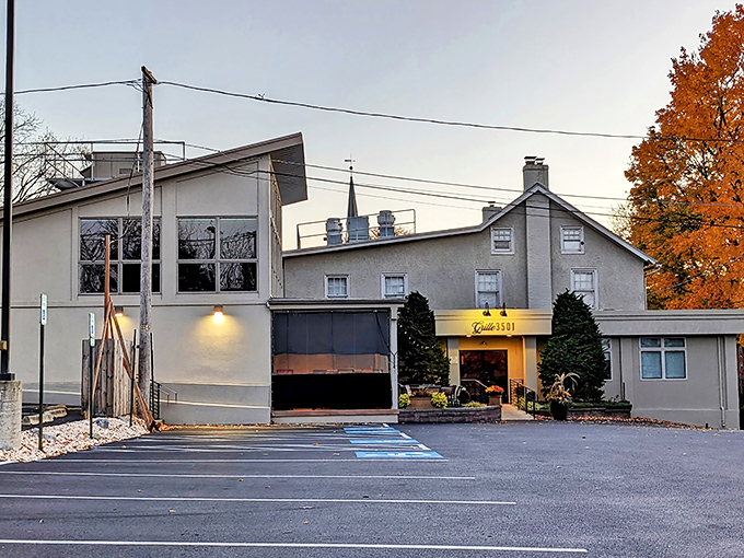 The unassuming exterior of Grill 3501 proves that culinary greatness doesn't need flashy neon&mdash;just like how the best characters in movies aren't always the loudest.