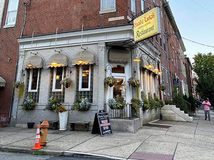 The classic white brick fa&ccedil;ade with signature awnings whispers "old-school Italian" before you even step inside. Philadelphia's culinary time machine awaits.