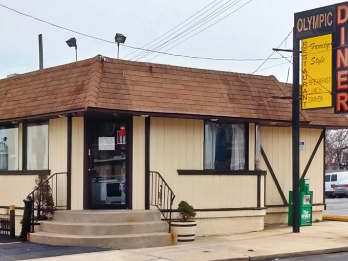 The humble exterior of Olympic Diner belies the culinary treasures within. This unassuming beige building has been feeding hungry Pennsylvanians for generations.