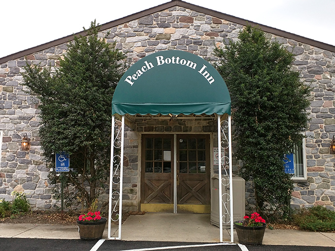 The stone facade and distinctive blue awning of Peach Bottom Inn isn't trying to be trendy&mdash;it's too busy being timeless.