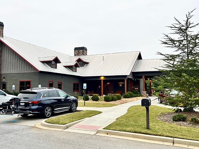 The lodge of your dreams isn't in Montana&mdash;it's in Greenville! Saskatoon's rustic exterior promises wilderness adventures for your taste buds, no passport required.