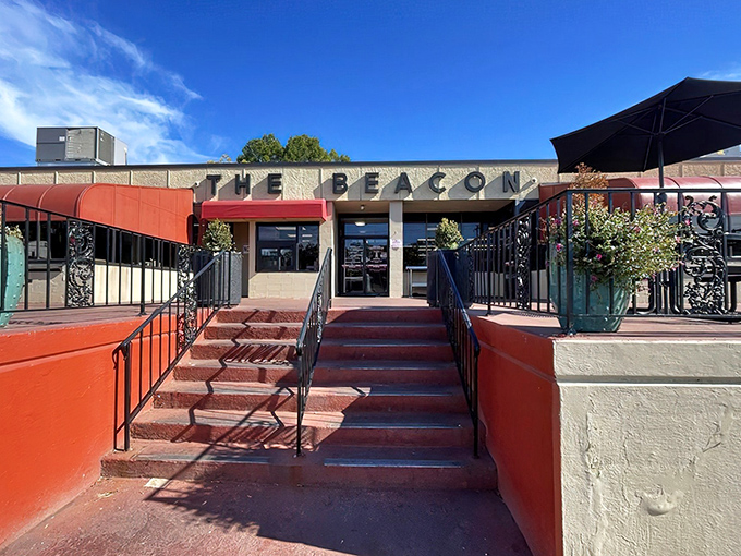 The iconic red steps leading to The Beacon aren't just an entrance&mdash;they're a gateway to burger paradise that's been welcoming hungry South Carolinians for generations.