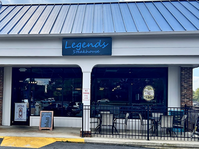 The unassuming storefront belies the culinary treasures within. Like finding a diamond in a strip mall, Legends Steakhouse quietly beckons meat lovers from across South Carolina.