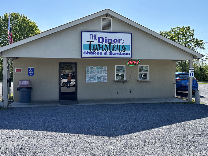 The unassuming exterior of Twisters might fool you, but locals know this humble building houses ice cream dreams worth driving for.