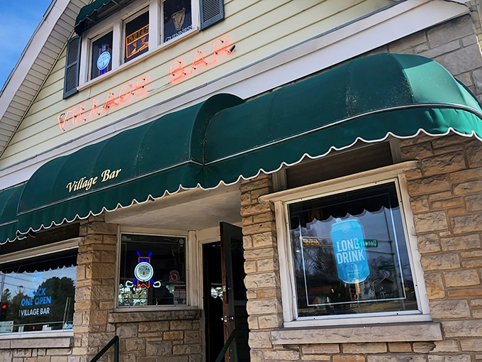 The triangular beacon of burger bliss glows in the night, like a neon lighthouse guiding hungry souls to their delicious destiny.
