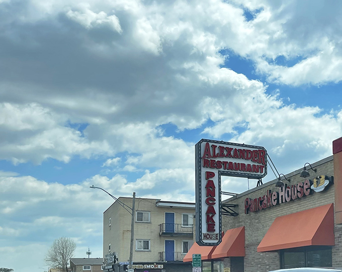 Those iconic orange awnings aren't just eye-catching&mdash;they're beacons of breakfast bliss calling to hungry souls across Stickney like a pancake lighthouse.