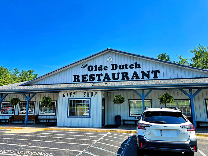 The Olde Dutch stands ready like a culinary lighthouse, guiding hungry travelers to comfort food salvation.