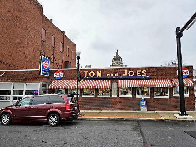 The neon glow of Tom & Joe's at night isn't just a sign&mdash;it's a beacon of breakfast hope for hungry travelers on Pennsylvania's backroads.