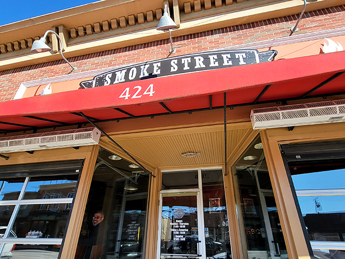 The brick-and-mortar promise of barbecue nirvana. Smoke Street's classic storefront in downtown Milford beckons with the subtle confidence of a place that lets its food do the talking.