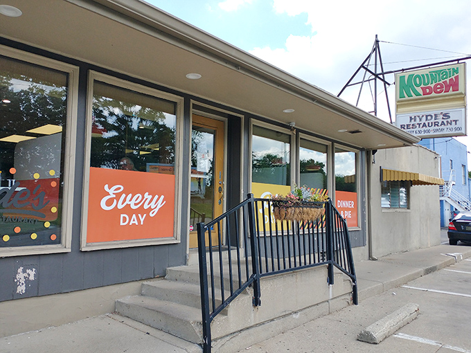 The unassuming exterior of Hyde's Restaurant beckons with its simple "Every Day" promise – a Midwestern code for "we're here when you need us."