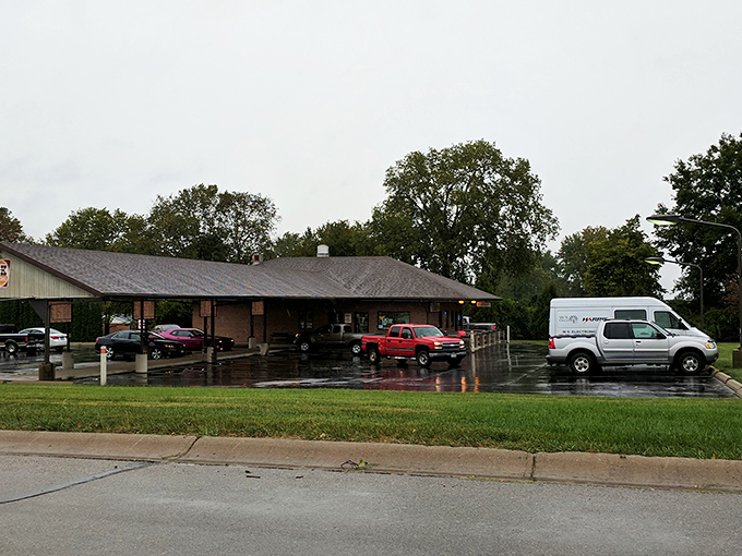 Classic Americana preserved in brick and mortar—B & K's exterior promises a time-traveling culinary adventure that delivers on nostalgia and flavor.