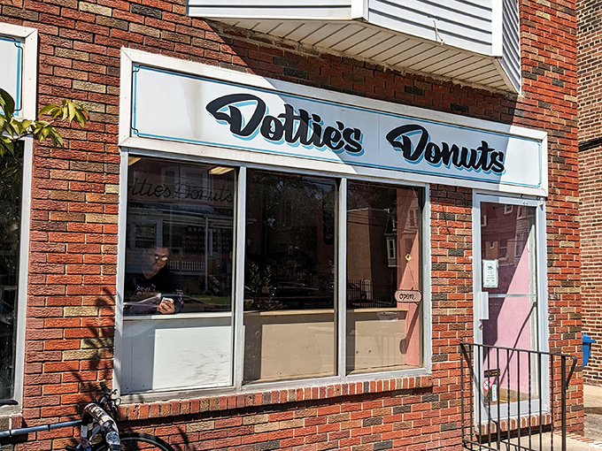 This brick beauty on Springfield Avenue whispers sweet promises of glazed perfection to every passerby.