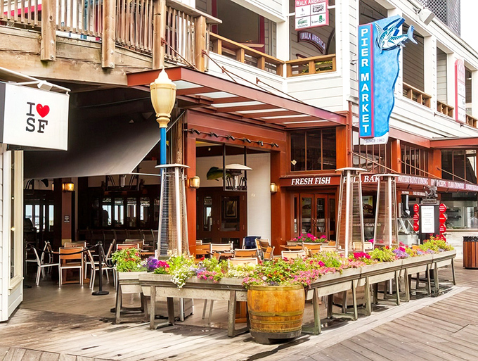 Perched on San Francisco's Pier 39, this seafood haven offers outdoor dining where the ocean breeze seasons every bite.