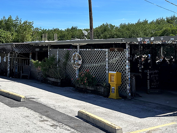 The unassuming exterior of Alabama Jack's proves once again that the best seafood joints often look like they might not pass a strict building inspection.