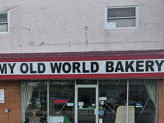 The unassuming storefront of My Old World Bakery stands as a testament to the adage that books shouldn't be judged by their covers&mdash;especially when those covers contain donuts.
