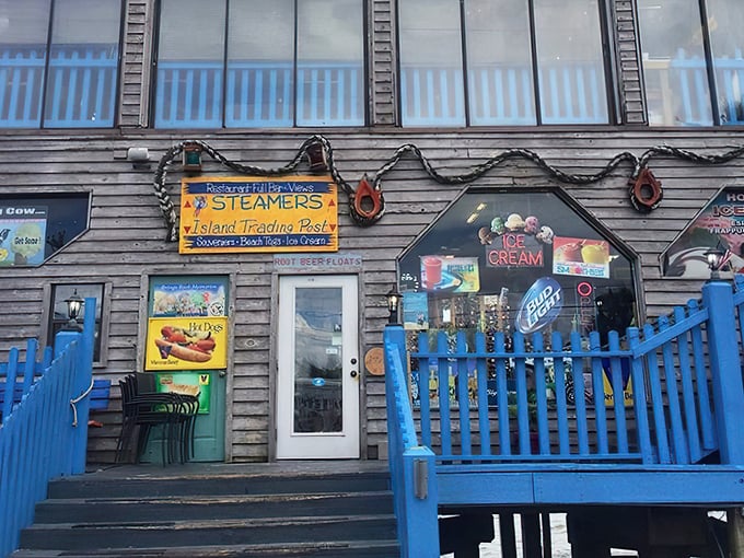 This weathered coastal charmer looks like it's been perfecting seafood since the dawn of time.