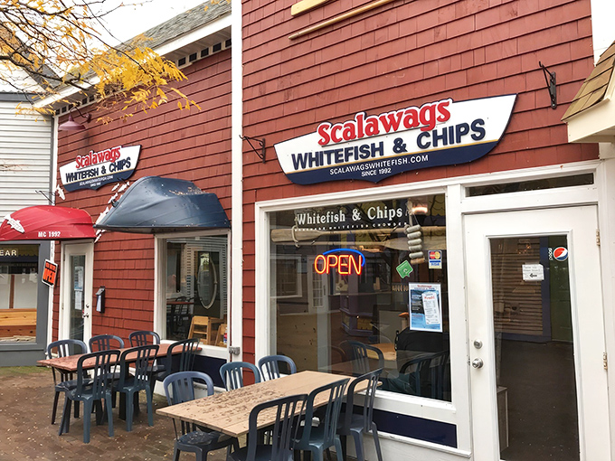 The unassuming red exterior of Scalawags might not stop traffic, but the aromas wafting from inside certainly will. Hidden gem defined.