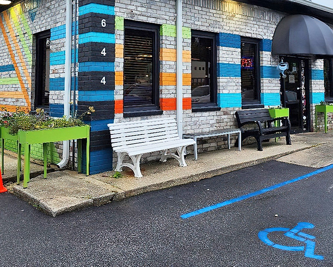 The colorful exterior of Early Bird Diner is like a rainbow that crashed into a building&mdash;in the best possible way. Charleston's most cheerful restaurant beckons hungry visitors.