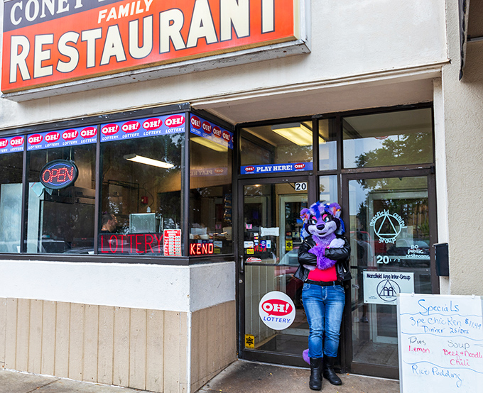 The unassuming storefront of Coney Island Inn beckons with its vintage sign &ndash; proof that culinary treasures often hide in plain sight.