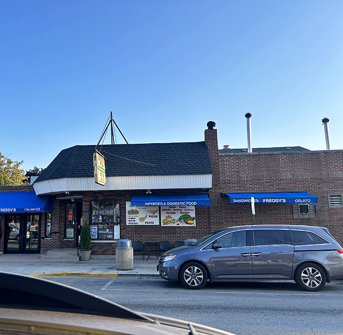 The unassuming brick exterior of Freddy's Pizza in Cicero hides a culinary wonderland that's been drawing Italian food lovers for generations.