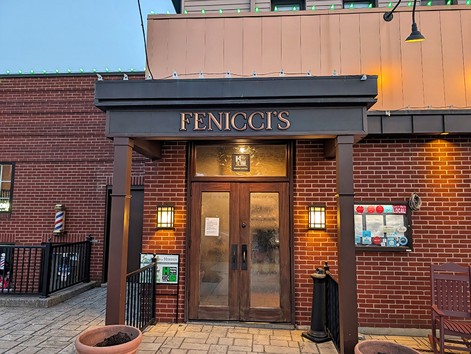 The brick fa&ccedil;ade of Fenicci's welcomes you like an old friend, those wooden doors having ushered in generations of pasta-loving Pennsylvanians.
