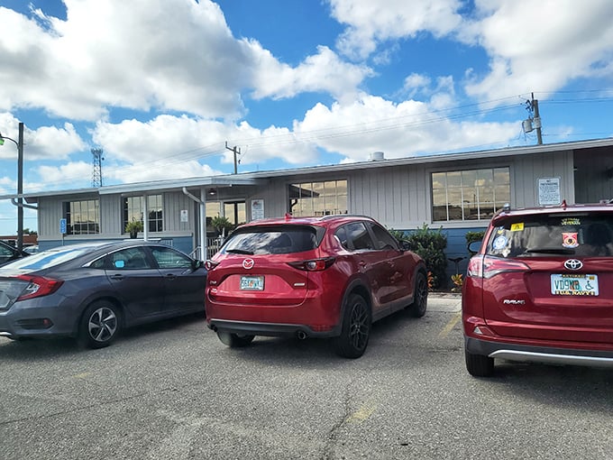 The unassuming blue-trimmed exterior of Farmer's Market Restaurant proves once again that culinary treasures often hide in plain sight.