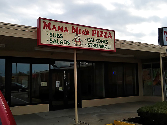 The red sign beckons like a lighthouse for the pizza-starved, promising Italian treasures that Erie locals have been keeping to themselves for too long.