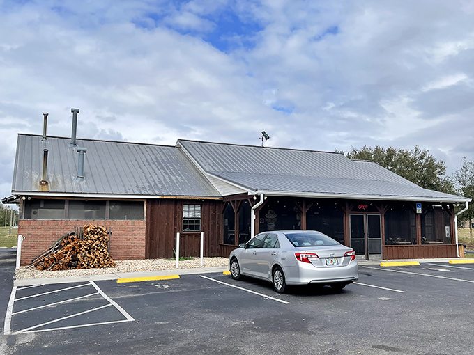 The humble exterior belies the culinary treasures within. This unassuming building in Bartow houses seafood magic worth every mile of your journey.
