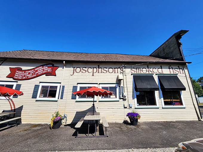 The unassuming exterior of Josephson's hides culinary treasures within, like a seafood speakeasy where the password is "smoked to perfection."