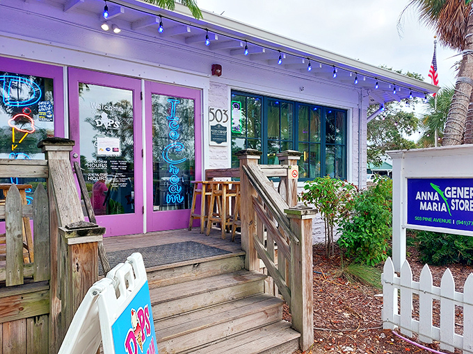 Those palm frond ceiling fans aren't just for show &ndash; they're spinning tales of old Florida charm with every rotation.