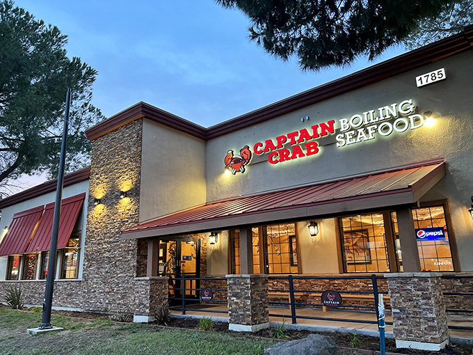 The stone facade and warm lighting of Captain Crab beckons like a lighthouse for the seafood-starved. Sacramento's coastal oasis awaits.