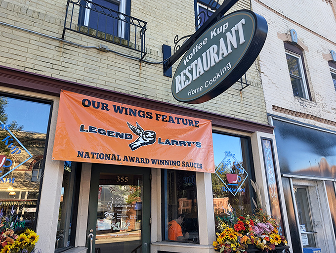 The classic green oval sign beckons like an old friend – "Home Cooking" isn't just a promise, it's a guarantee that'll make your stomach smile.